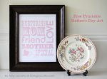 Mother's Day Free Printable Subway Art