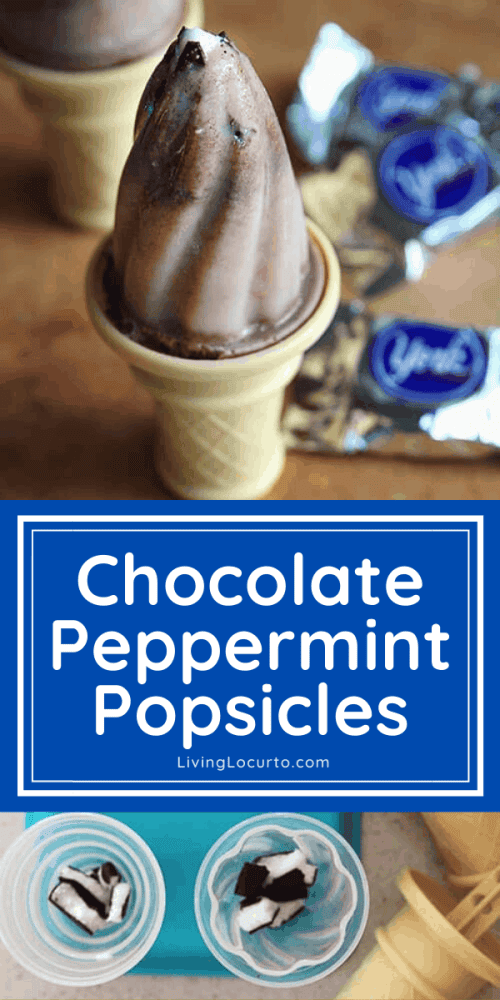 Peppermint Chocolate Popsicles - Easy Snack Recipe - Living Locurto