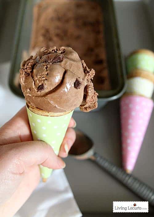 Rolo Ice Cream Recipe with Printable Ice Cream Cone Wrappers