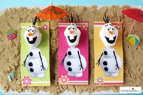 Disney Frozen Olaf Marshmallow Pops - No Bake Dessert