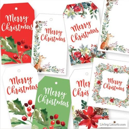Christmas Tags - Living Locurto - Cute Party Food, DIYs & Fun Ideas