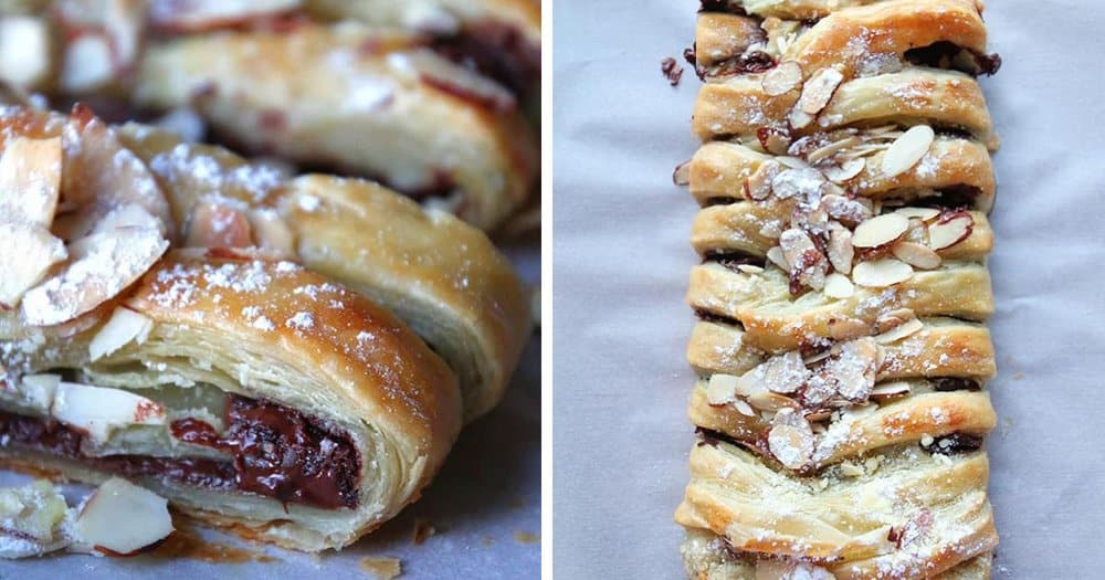 Chocolate Braid Recipe - Easy Puff Pastry Dessert