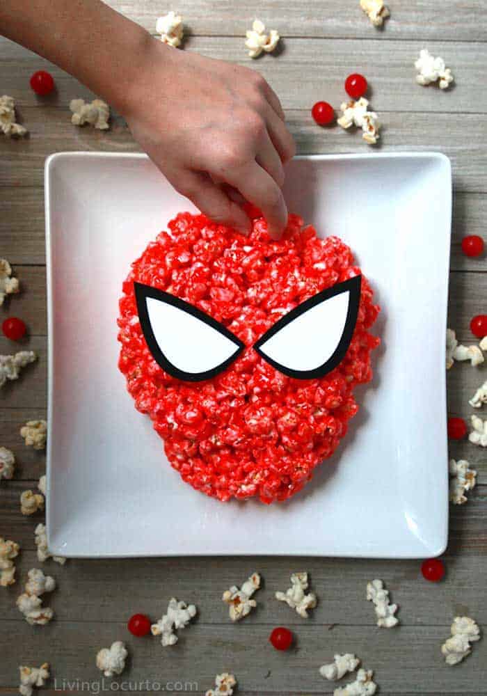 Spiderman Candy Popcorn Recipe - Living Locurto