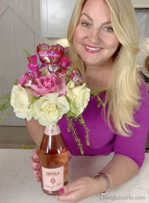 DIY Wine Bottle Flower Bouquet - Living Locurto