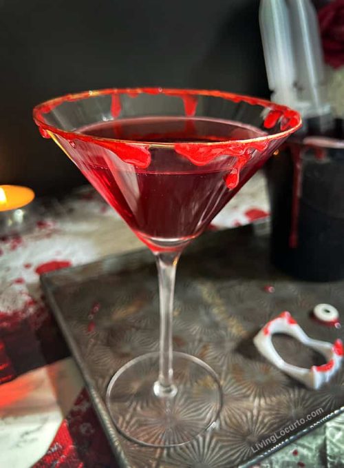 Vampire’s Kiss - Easy Halloween Drink Recipe - Living Locurto