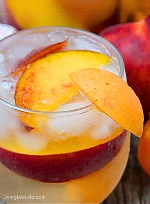 Easy Peach Sangria Recipe Perfect for Summer - Living Locurto - Cute ...