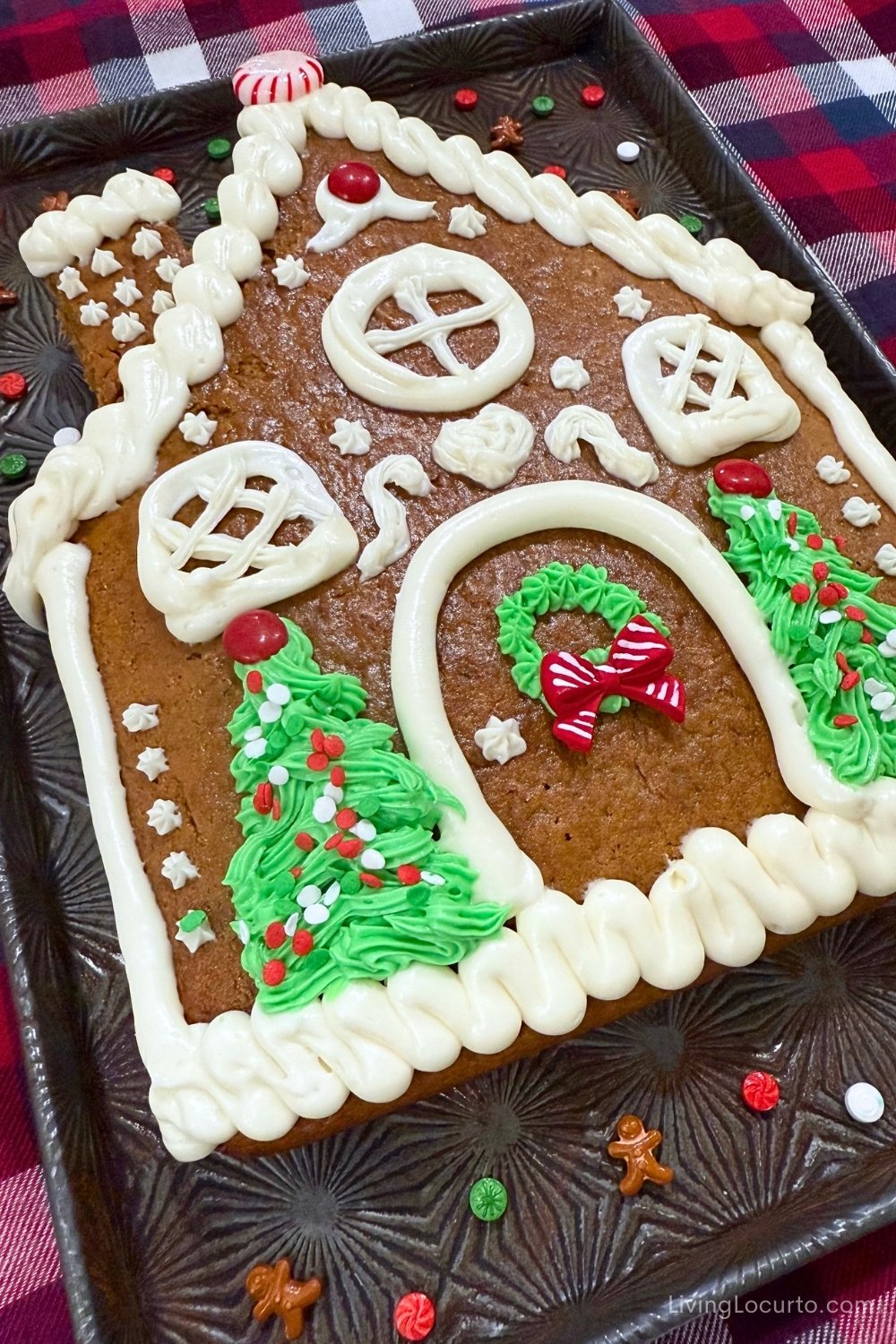 Gingerbread House Cake