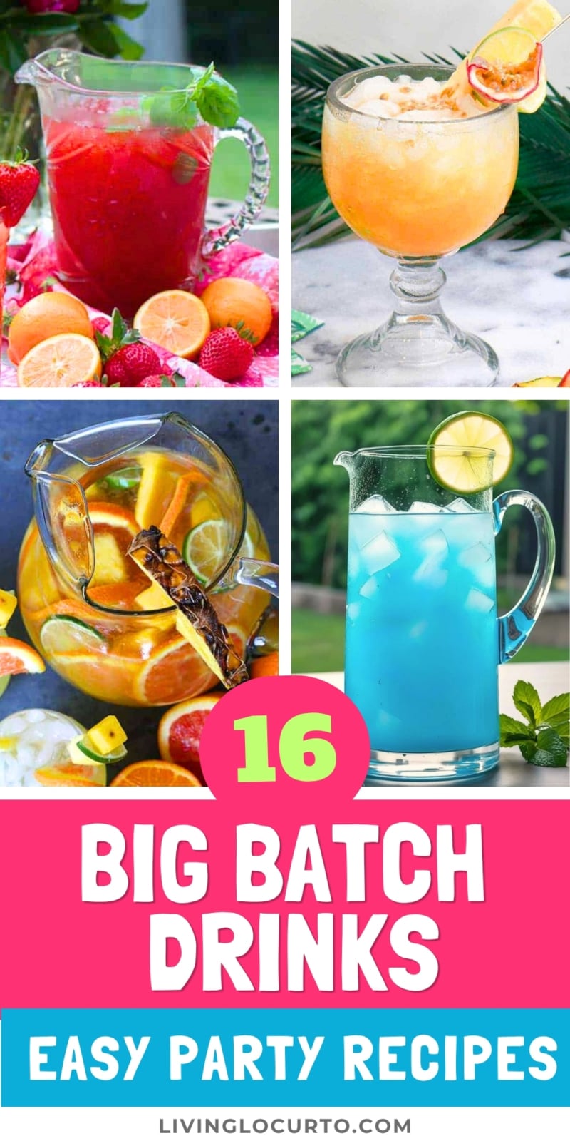16 Big Batch Party Drink Recipes - Living Locurto